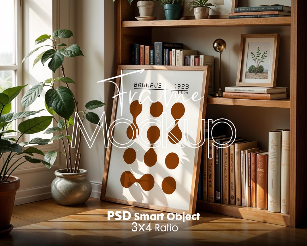 Vertical Frame Mockup: Wall Art Poster, DIN A Ratio (PSD) - Etsy