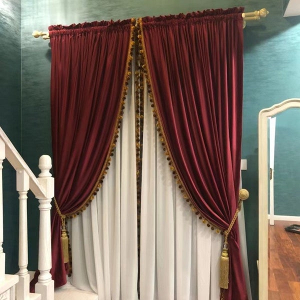 Velvet Curtains - Etsy