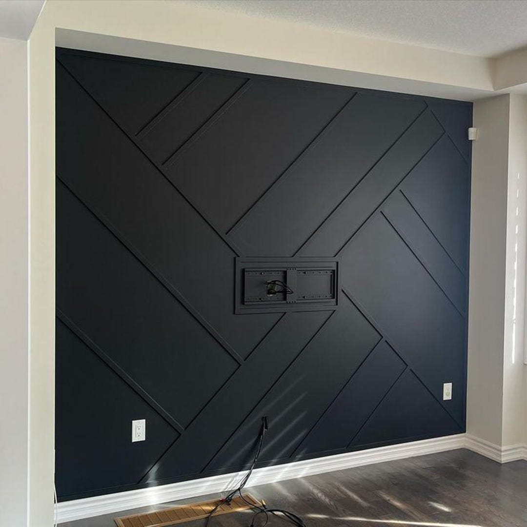 Custom Accent Wall Design Plans, Trim Wall (digital Download) - Etsy