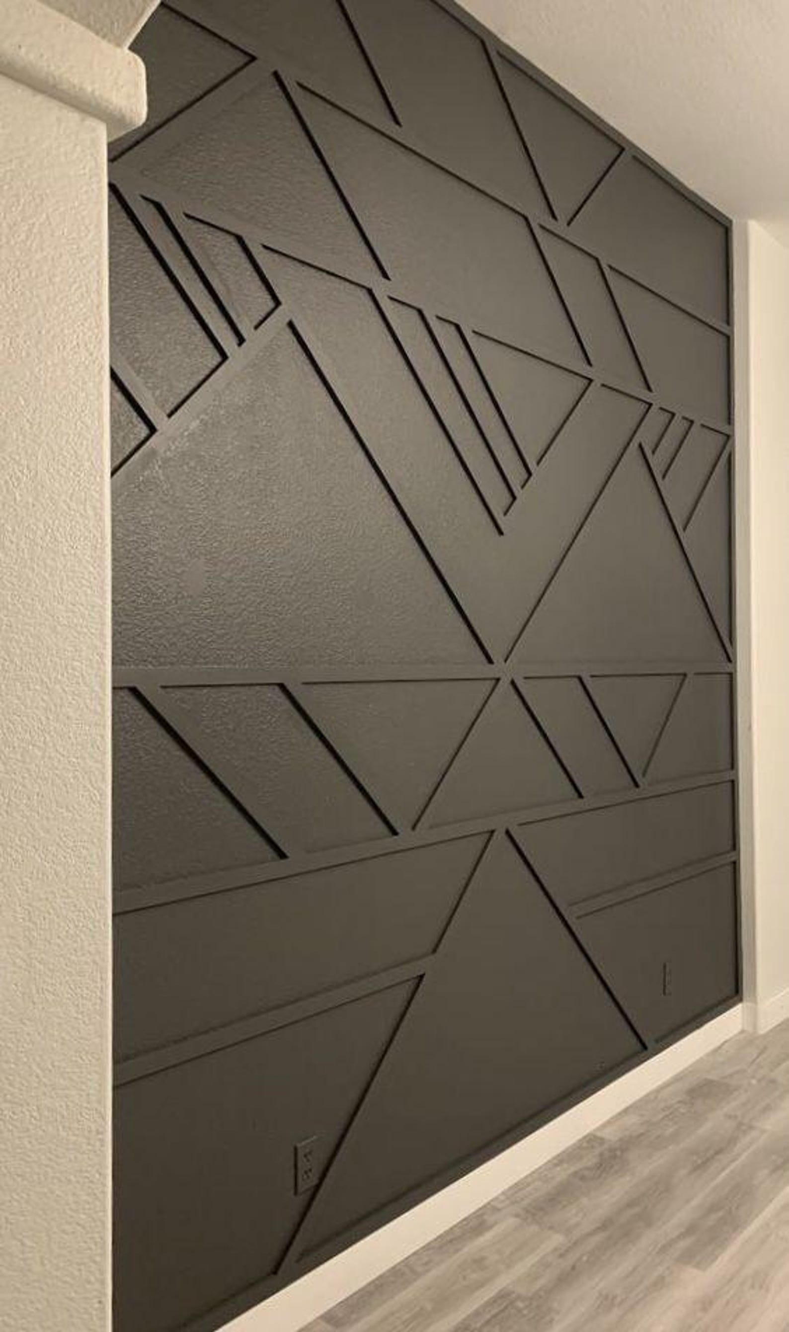 Custom Accent Wall Design | Blueprint & Cut List (digital Download) - Etsy