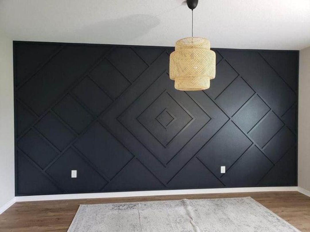 Customized Accent Wall Plans, Amazing Wall Design, Trim Wall Design ...