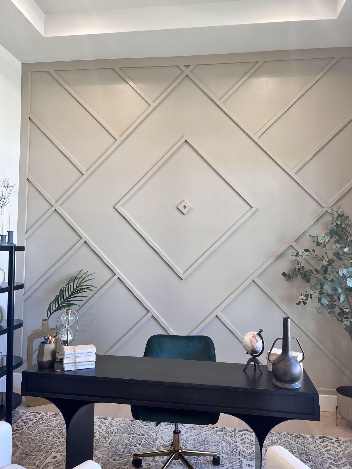 Custom Accent Wall Design Plans, Geometric Trim (digital Download) - Etsy