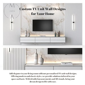 Custom 3D TV & Wall Unit Designs – Creative Wooden Console Ideas for ...