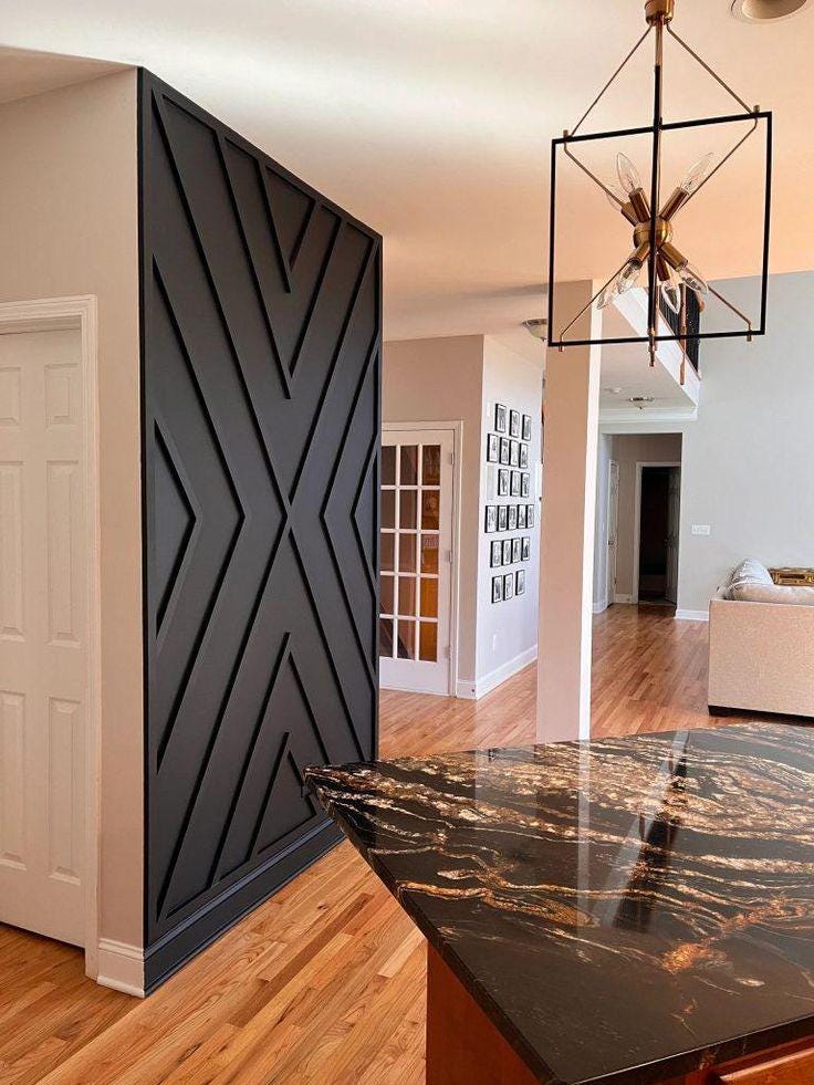 Customized Accent Wall Plans, Amazing Wall Design, Trim Wall Design ...