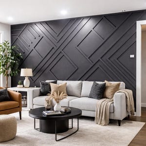 Customized Accent Wall Plans, Amazing Wall Design, Trim Wall Design ...