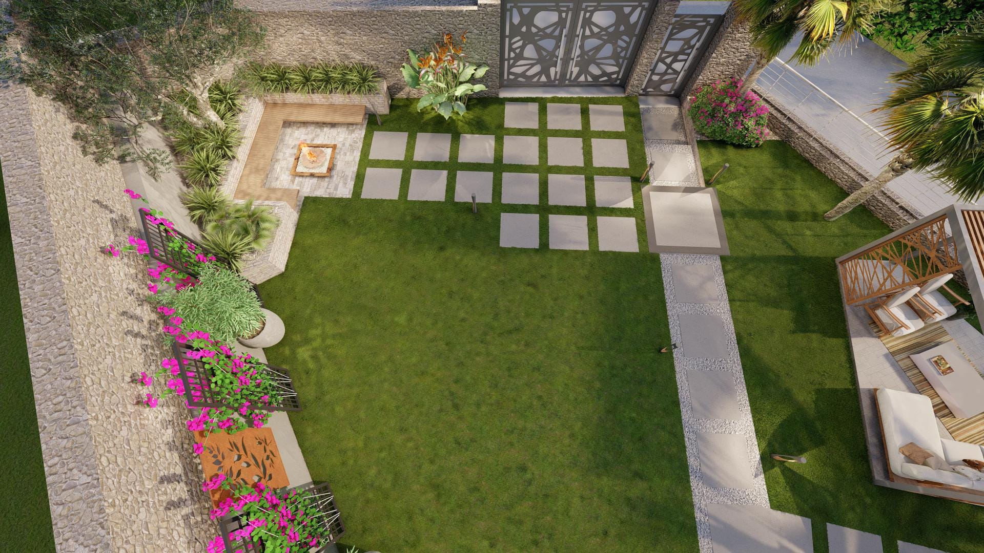 3D Backyard Design & Rendering Custom Landscape, Pool, Pergola, and ...