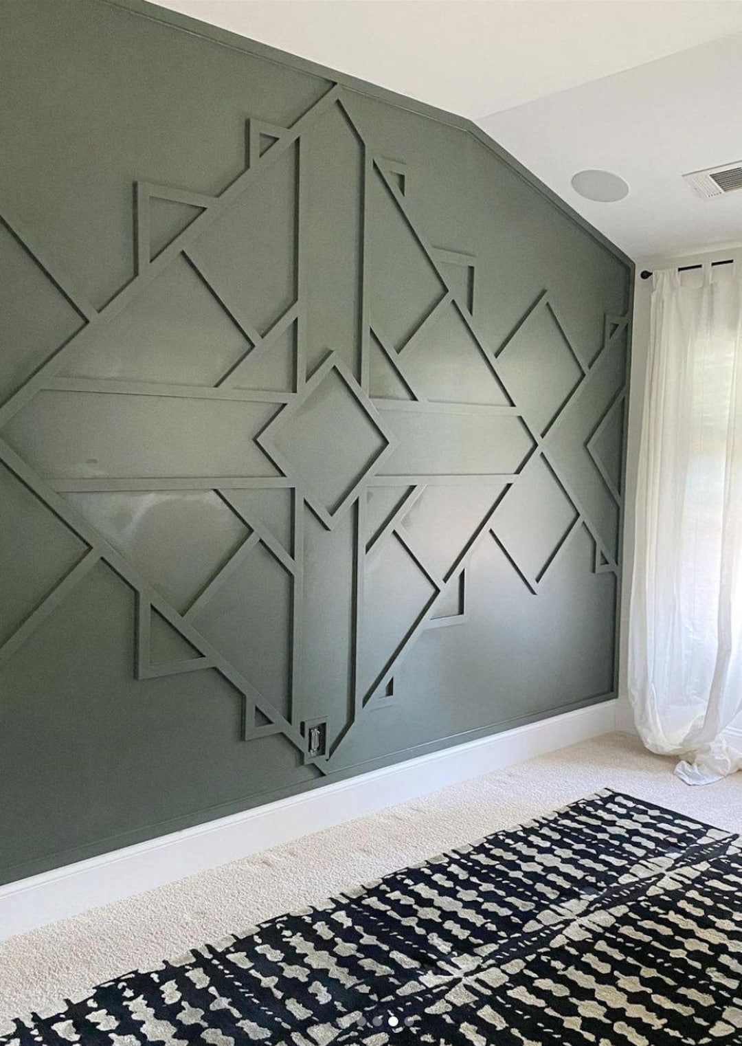 Custom Accent Wall Design Plans, Geometric Trim (digital Download) - Etsy