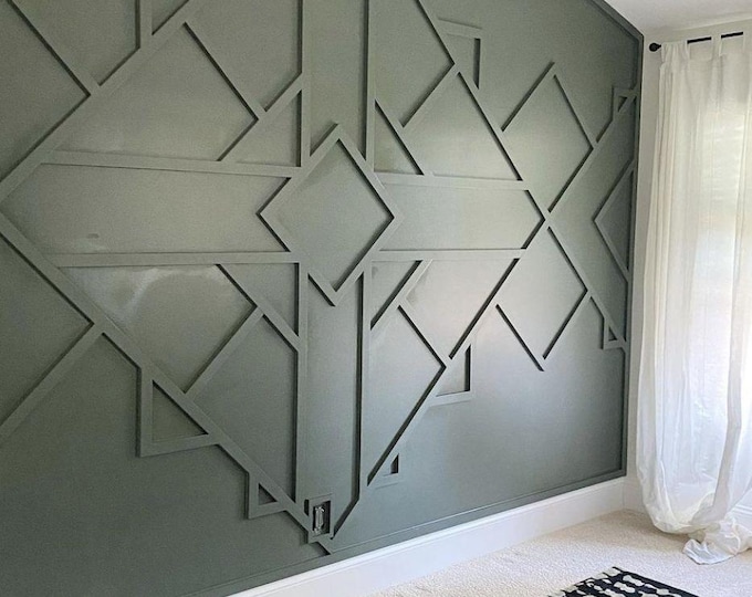 Customized Accent Wall Plans, Amazing Wall Design, Trim Wall Design ...