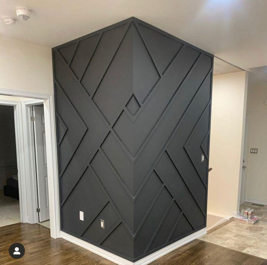 Customized Accent Wall Plans, Amazing Wall Design, Trim Wall Design ...