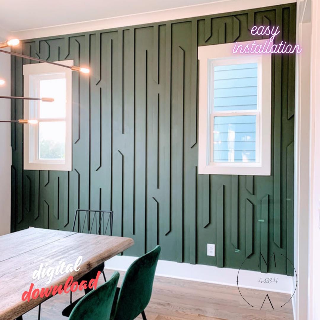 Customized Accent Wall Plans, Amazing Wall Design, Trim Wall Design ...