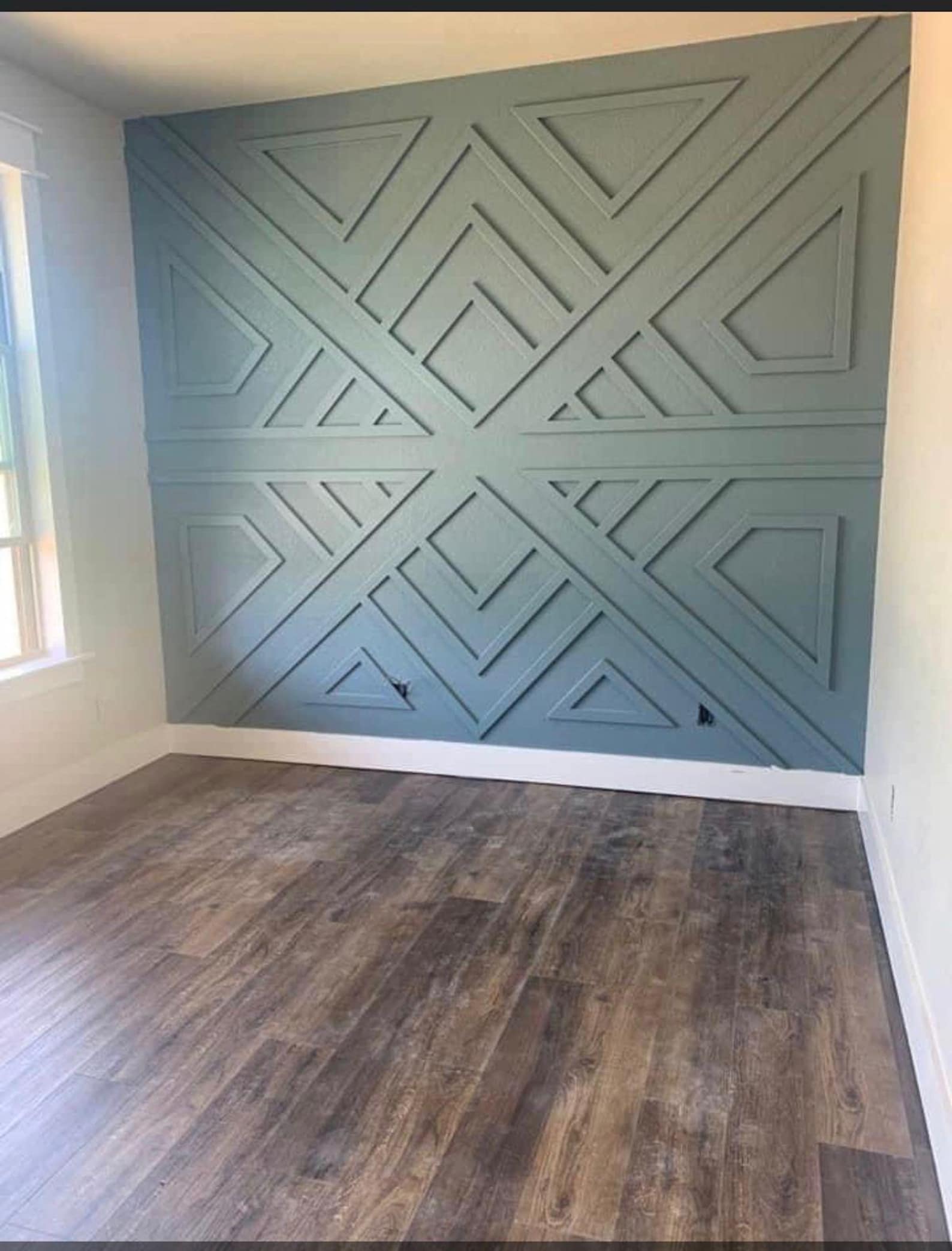 Custom Accent Wall Design Plans, Geometric Trim (digital Download) - Etsy