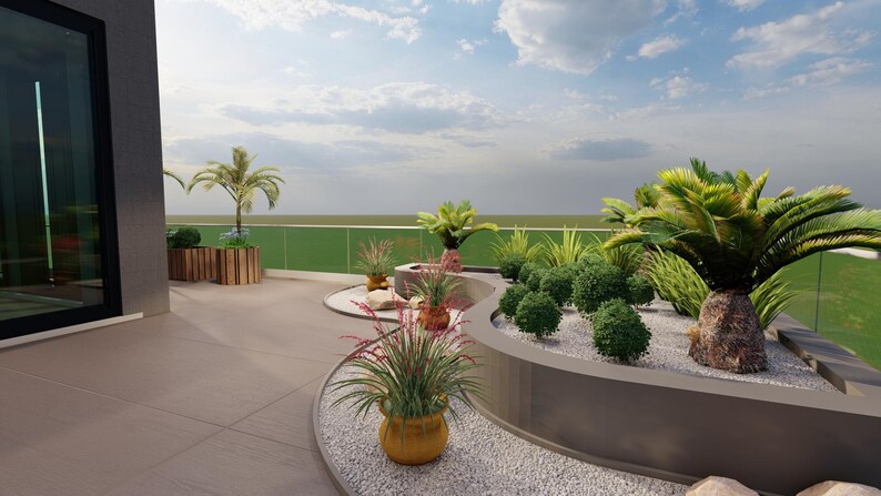 Custom 3D Garden Design Rendering, Terrace & Backyard (digital Delivery ...