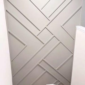 Asymmetrical Wall Molding Project Build-to-install Wall Molding for ...