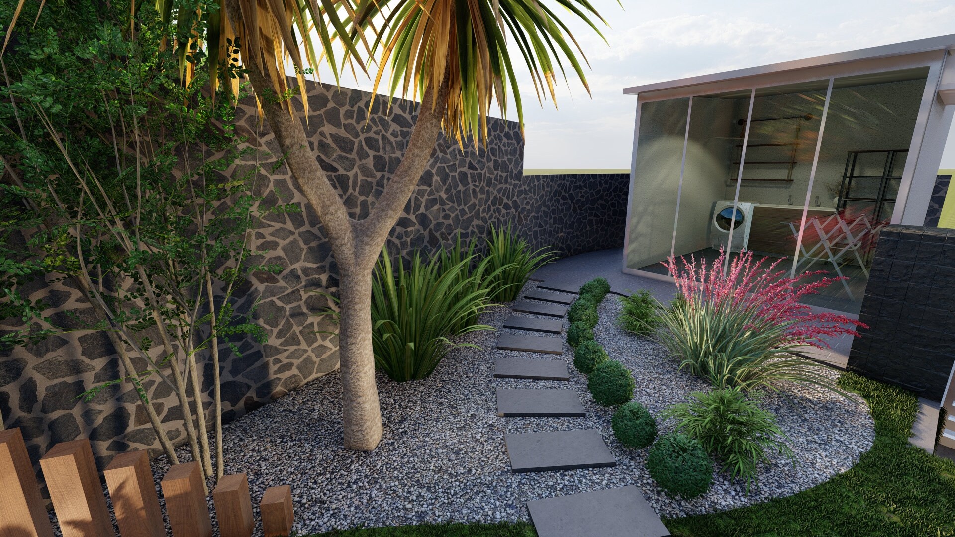 Online Backyard Design, Backyard 3D Rendering, 3d Rendering, Custom ...