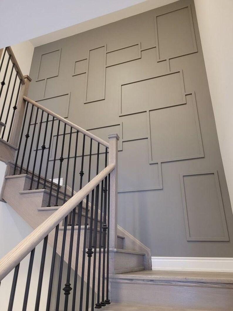 Custom Geometric Accent Wall Plans, Trim Wall Design (digital Download ...