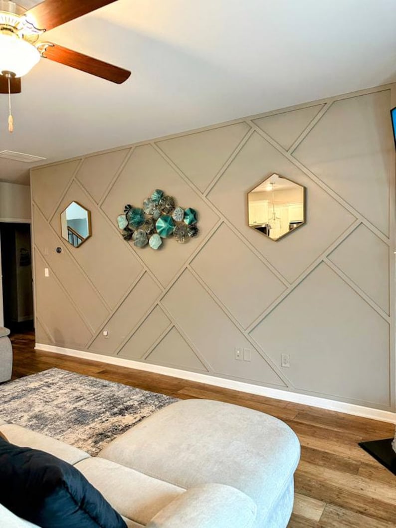 Custom Accent Wall Design Plans, Trim Wall Blueprints (digital Download ...