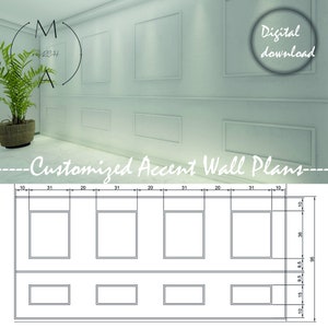 Customized Dimensional Accent Wall Plans, Amazing Wall Design, Trim ...