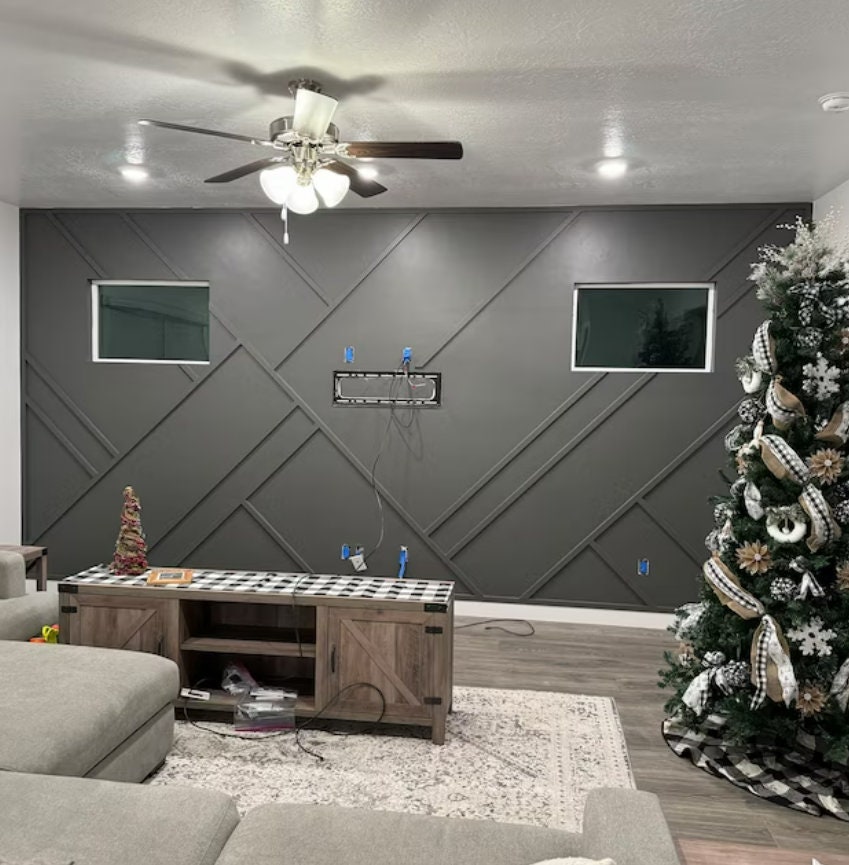 Customized Accent Wall Plans, Amazing Wall Design, Trim Wall Design ...