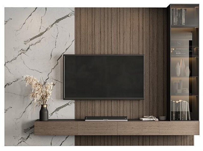 Custom 3D TV & Wall Unit Designs – Creative Wooden Console Ideas for ...