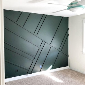 Customized Accent Wall Plans, Amazing Wall Design, Trim Wall Design ...