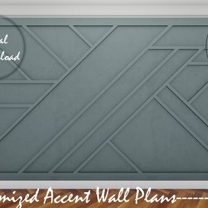 Customized Dimensional Accent Wall Plans – Stunning Wall & Trim Design ...