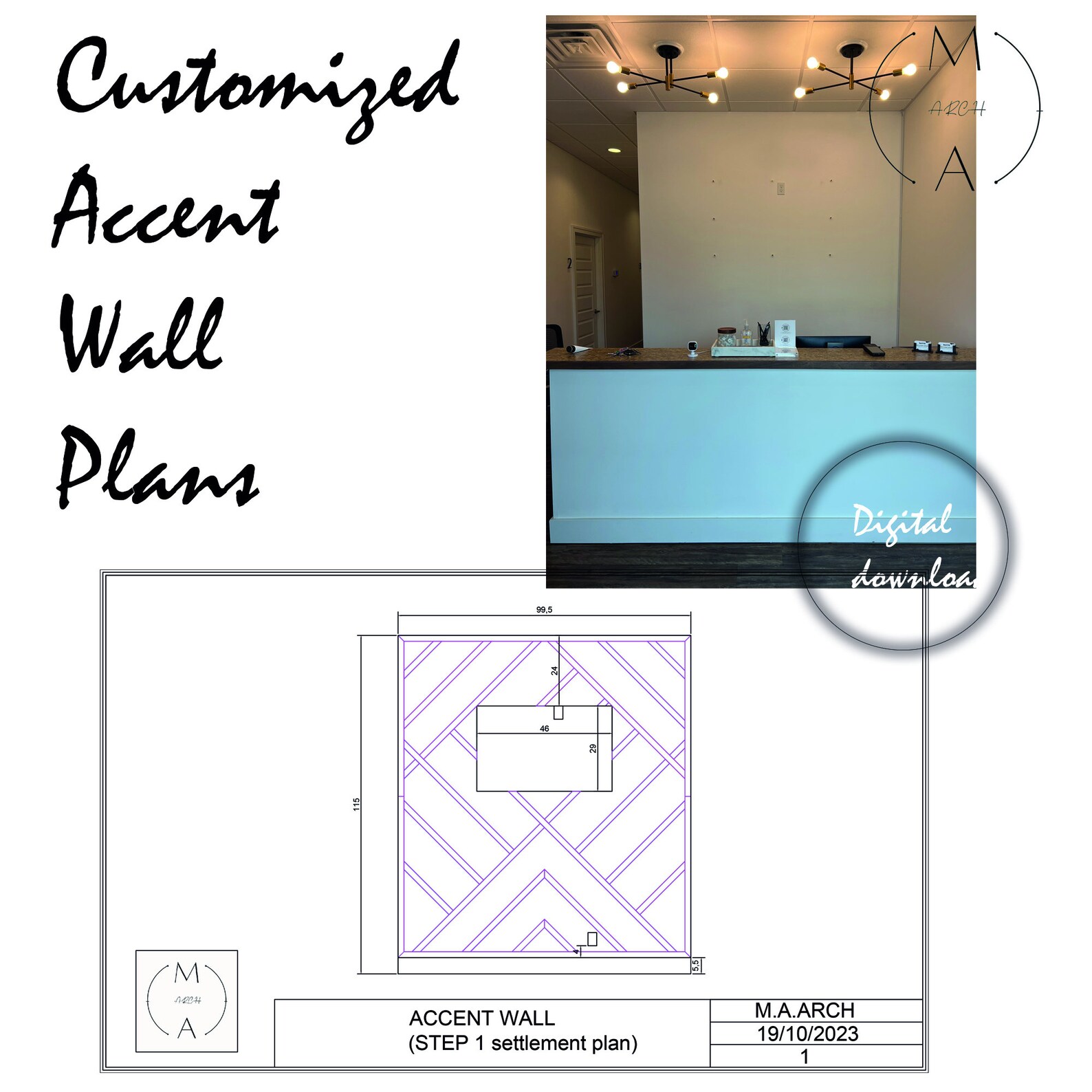 Customized Accent Wall Plans, Amazing Wall Design, Trim Wall Design ...