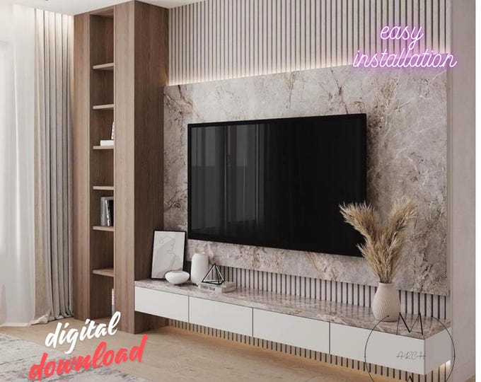 Custom 3D TV & Wall Unit Designs – Creative Wooden Console Ideas for ...