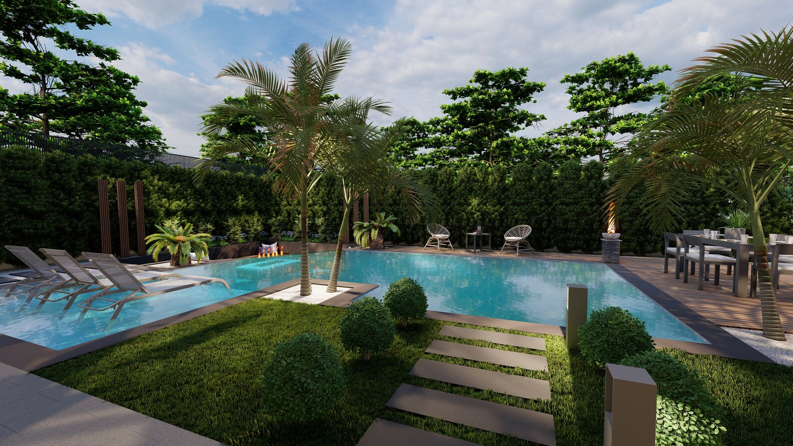 Backyard Design ,landscape Design ,garden Design, Garden Rendering ...