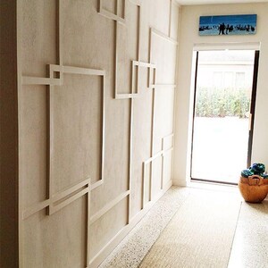 Custom Accent Wall Design | Blueprint & Cut List (digital Download) - Etsy