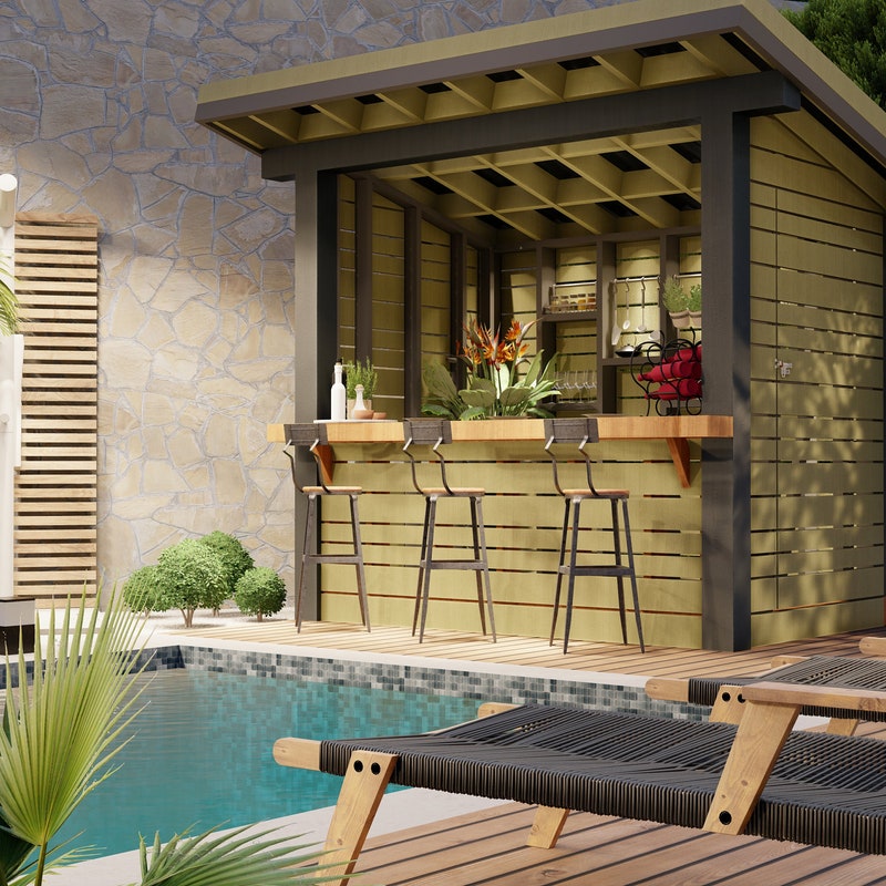 Outdoor Bar With Roof - Etsy