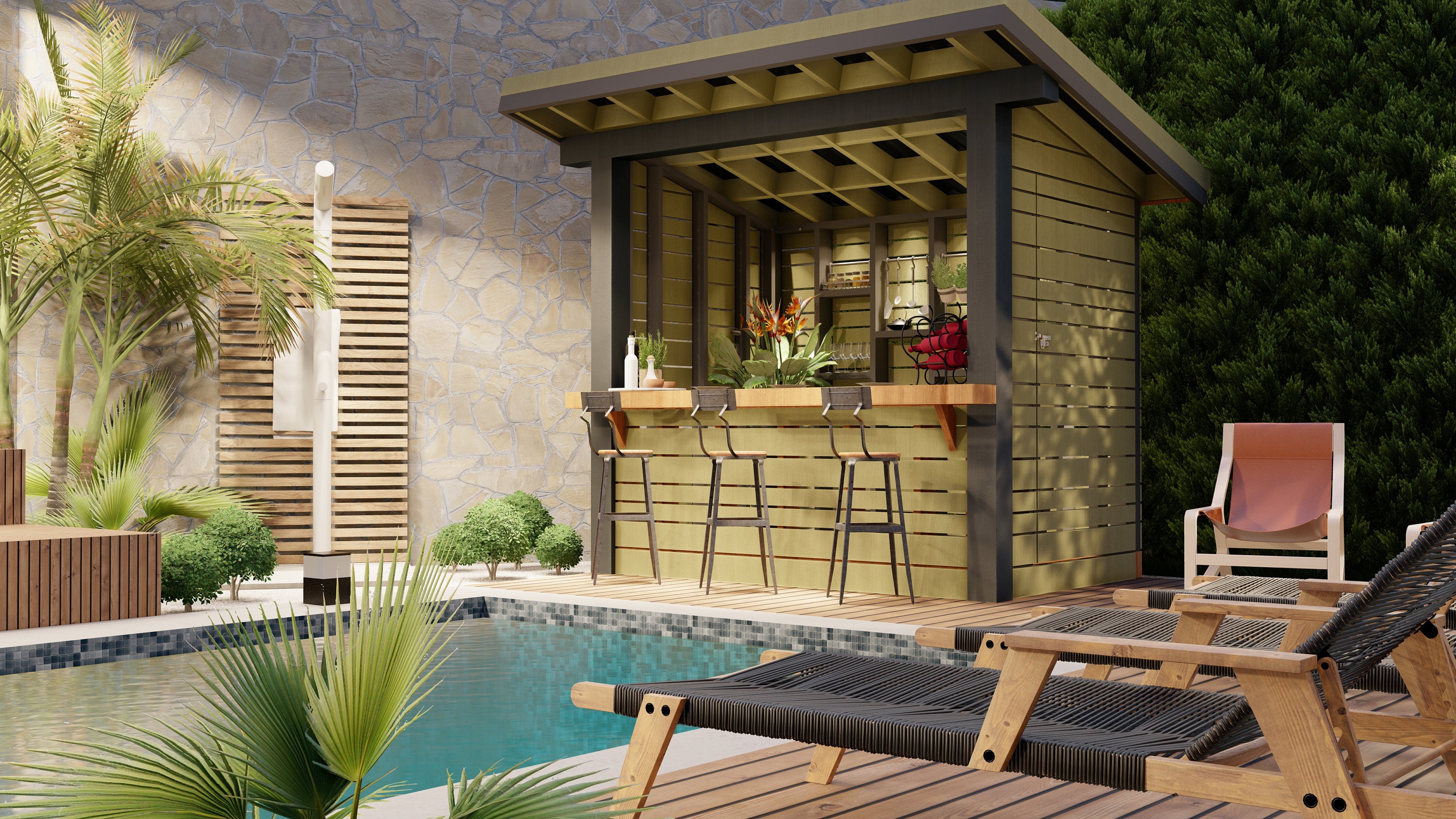 Easy DIY Outdoor Bar Plans Step by Step Instructıon Patio - Etsy Australia