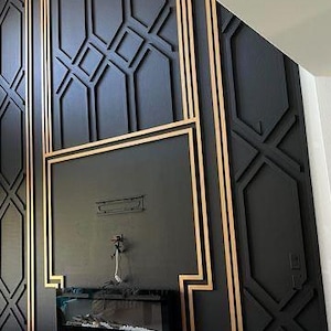 Customized Accent Wall Plans, Amazing Wall Design, Trim Wall Design ...