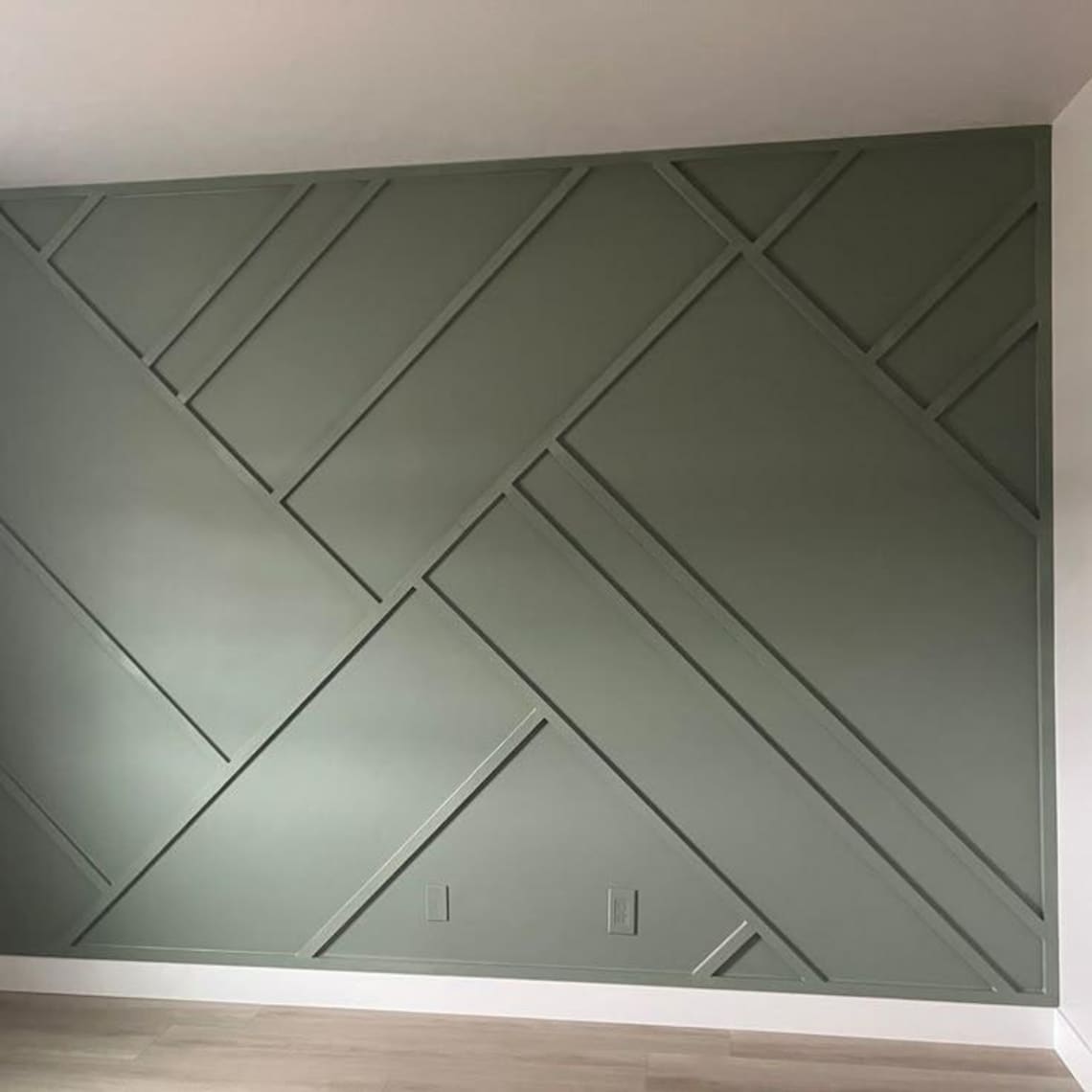 Custom Accent Wall Design Plans, Geometric Trim (digital Download) - Etsy