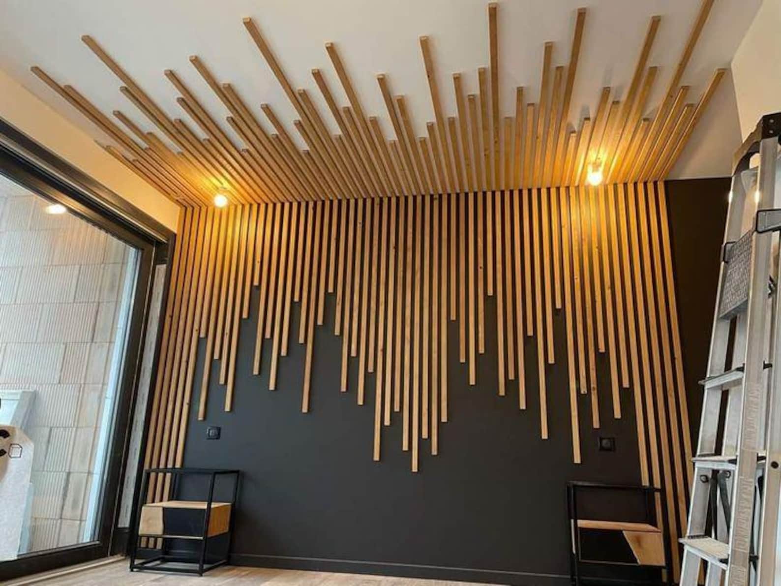 Custom Accent Wall Design Plans, Modern Trim Wall (digital Download) - Etsy