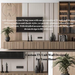 Custom 3D TV & Wall Unit Designs – Creative Wooden Console Ideas for ...