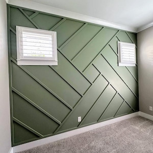 Customized Accent Wall Plans, Amazing Wall Design, Trim Wall Design ...