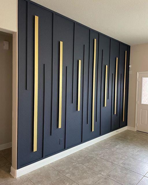 Customized Accent Wall Plans, Amazing Wall Design, Trim Wall Design ...