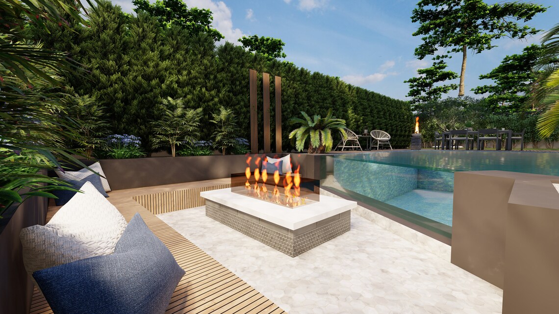 Backyard Design ,landscape Design ,garden Design, Garden Rendering ...