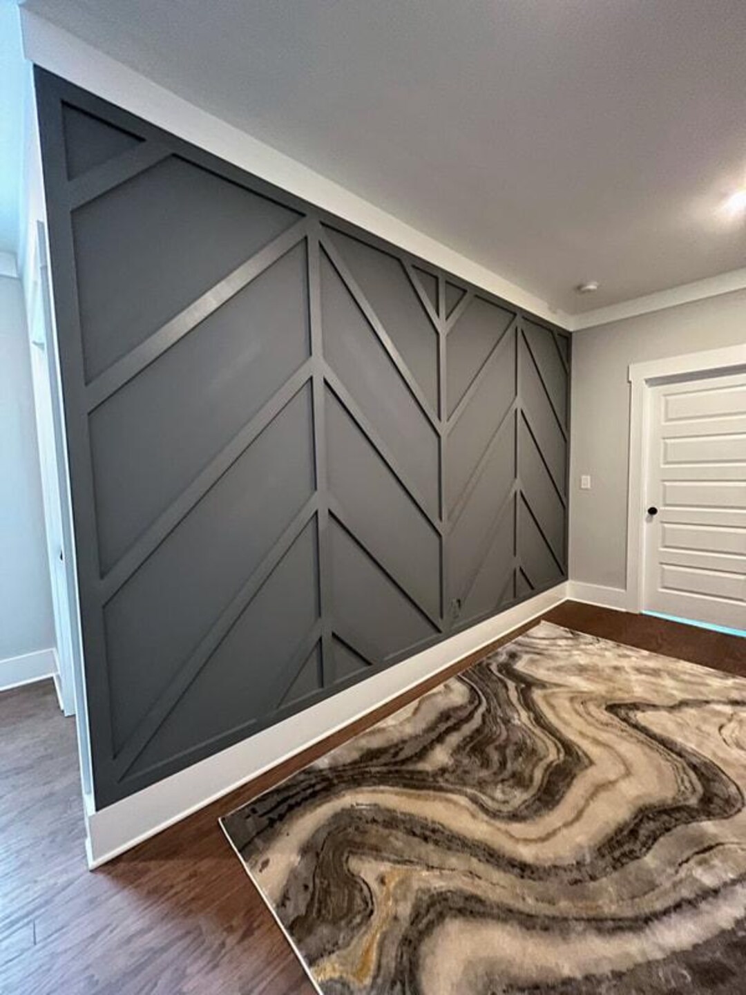 Custom Accent Wall Design Plans, Geometric Trim (digital Download) - Etsy