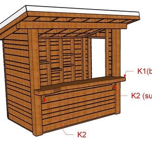 Easy DIY Outdoor Bar Plans, Step by Step Instructıon , Patio Bar Plans ...