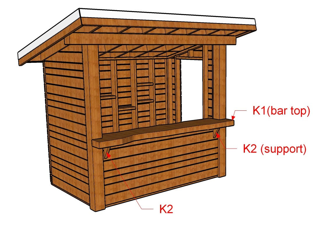 Easy DIY Outdoor Bar Plans, Step by Step Instructıon , Patio Bar Plans - Etsy