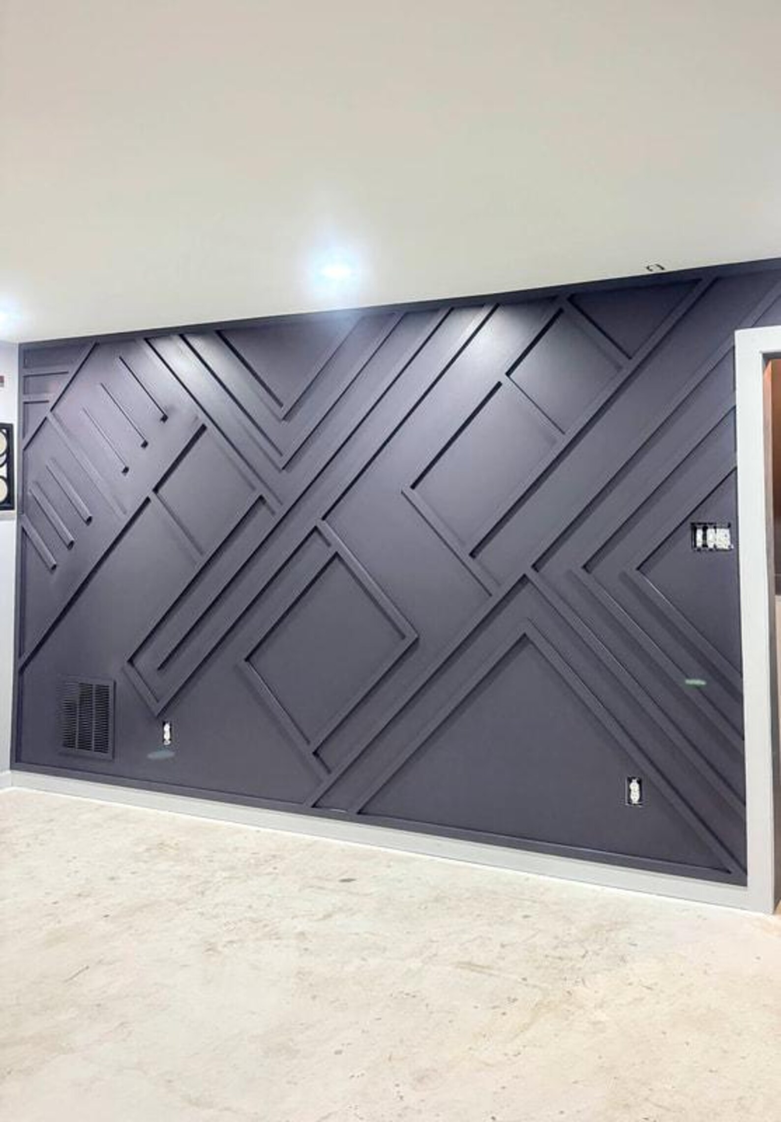Custom Accent Wall Design Plans, Unique Trim Wall (digital Download) - Etsy