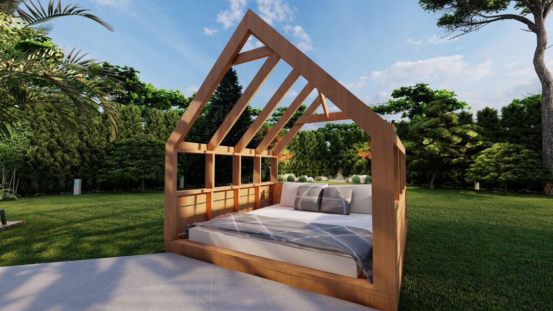 Easy DIY Plan Outdoor Daybed - Etsy
