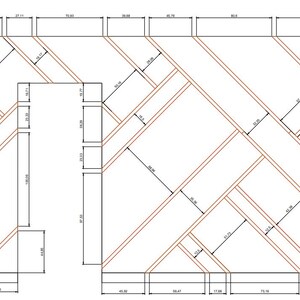 Custom Accent Wall Design | Blueprint & Cut List (digital Download) - Etsy