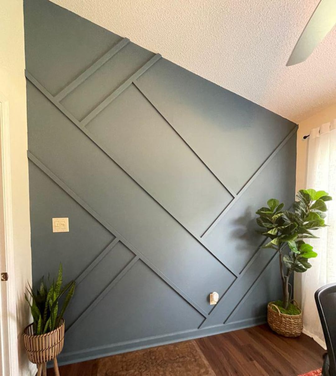 Custom Accent Wall Design Plans, Geometric Trim (digital Download) - Etsy