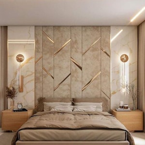 Custom 3D Bed & Headboard Wall Designs – Creative Wooden Panel Ideas ...