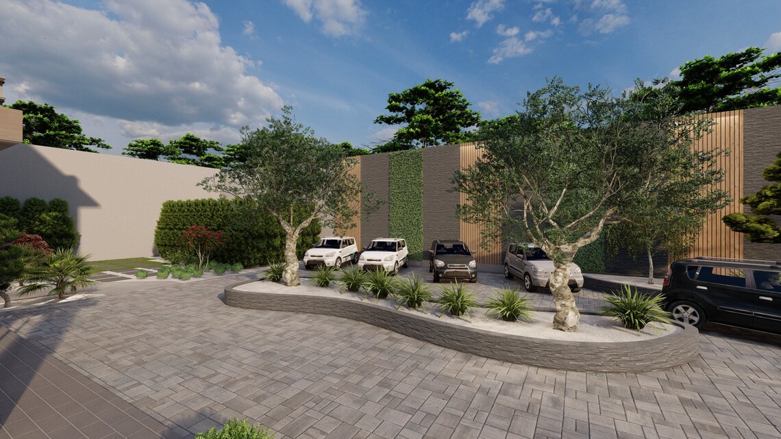 Online Backyard Design Backyard 3D Rendering 3d Rendering - Etsy