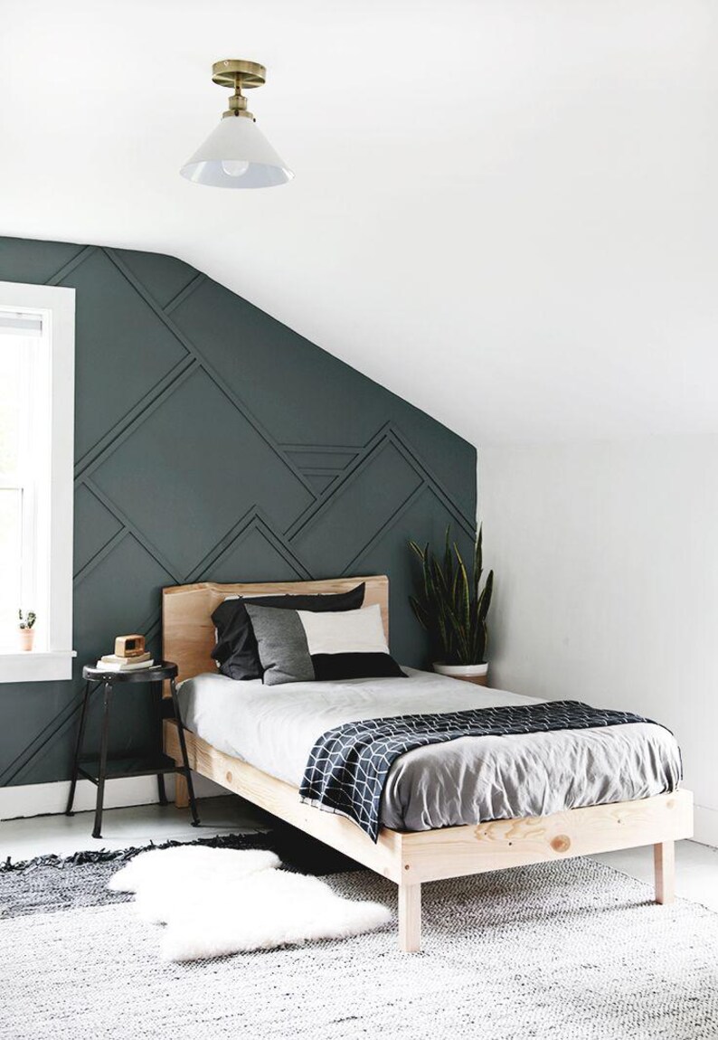 Asymmetrical Accent Wall Molding Design Plan (digital Download) - Etsy