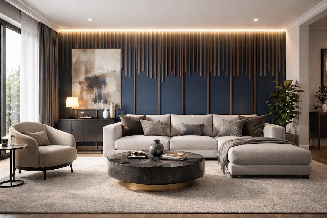 Custom Accent Wall Design Plans, Blueprints & Cutting List (digital ...