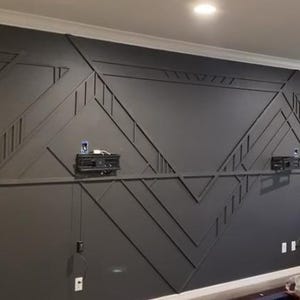 Customized Accent Wall Plans, Amazing Wall Design, Trim Wall Design ...